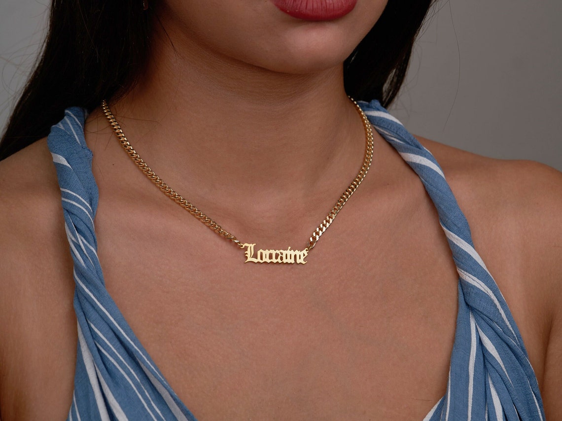 Number Necklace Gold Number Necklace Custom Necklace Birth - Etsy