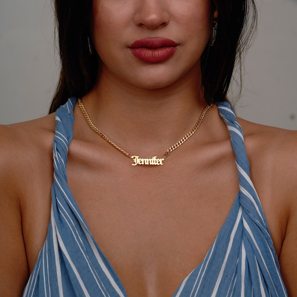 Number Necklace Gold Number Necklace Custom Necklace Birth - Etsy