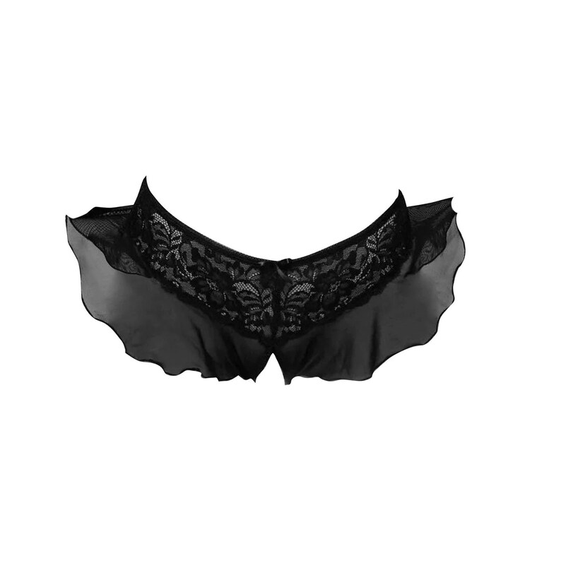 Cute Open Crotch Panties Sexy Lingerie Lace Slit Thong Mesh Etsy
