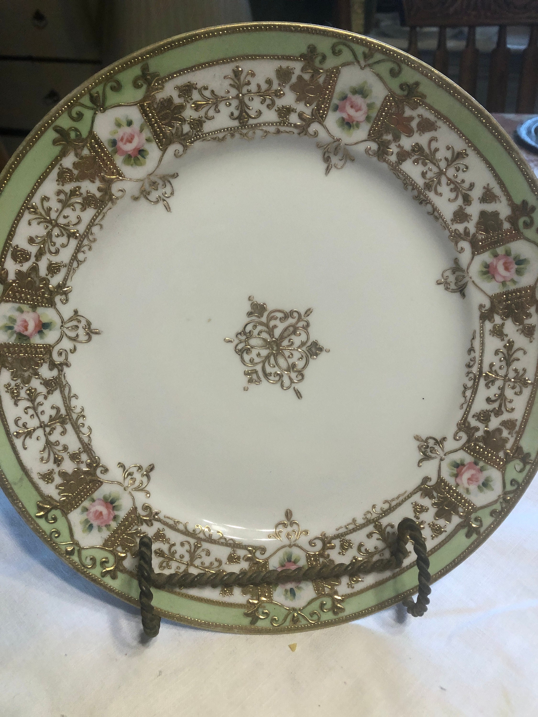 Beautiful Antique Hand-painted Nippon Plate - Etsy
