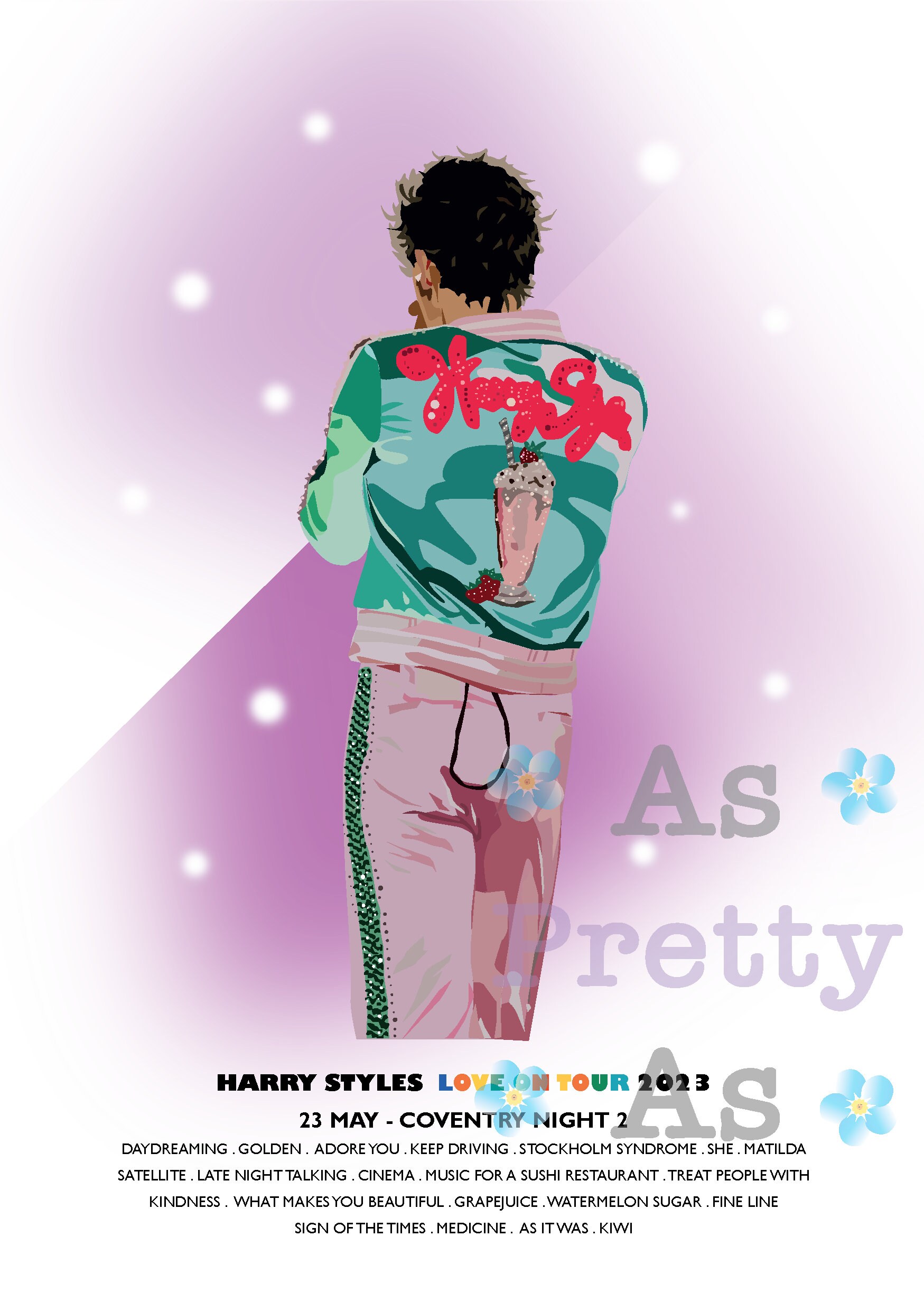 Harry Styles Coventry Night 2 A5 Print Love on Tour 2023 - Etsy UK