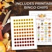 Thanksgiving Printable Bingo Game, Thanksgiving Family Game, 32 Bingo ...