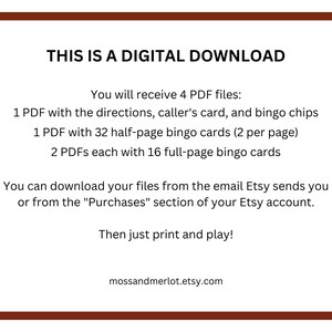 Thanksgiving Printable Bingo Game, Thanksgiving Family Game, 32 Bingo ...