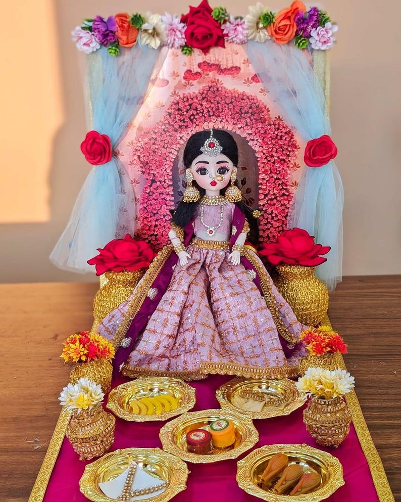 Puberty Theme- Half Saree Ceremony Doll - Etsy Canada