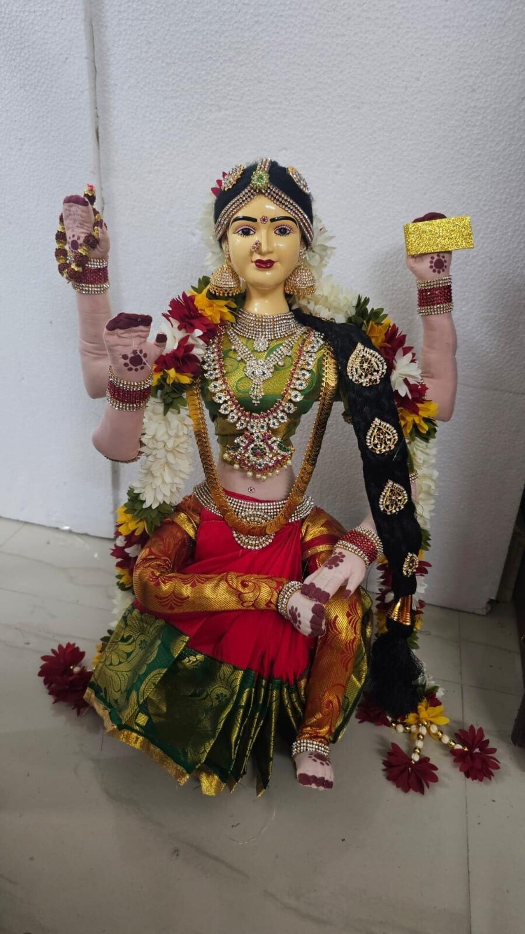 50 Inches Bala Tripura Sundari Indian Fabric Doll for Pooja - Etsy