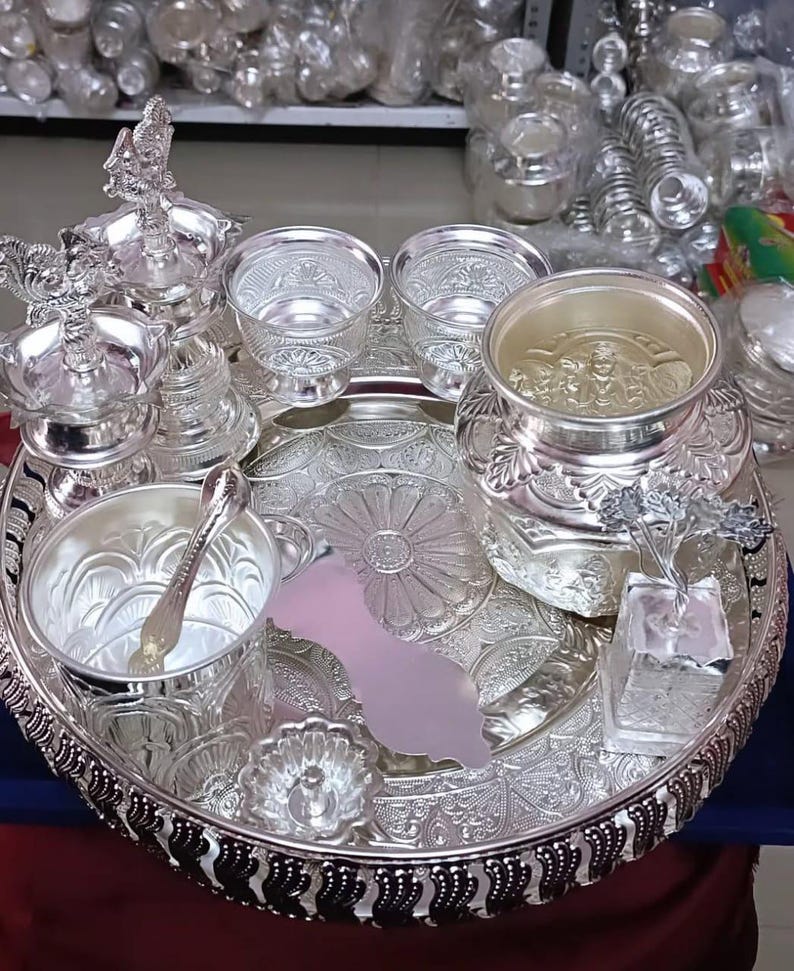 Indian Puja Set, Indian Pooja Thali Set,- Complete Pooja Thali Set # ...