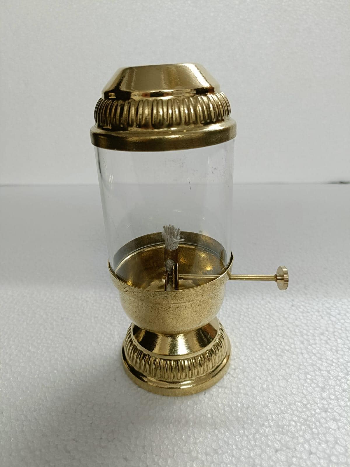 Brass Akhand Diya With Screw: Adjustable Jyot Deepam Oil Lamp- for Fast ...