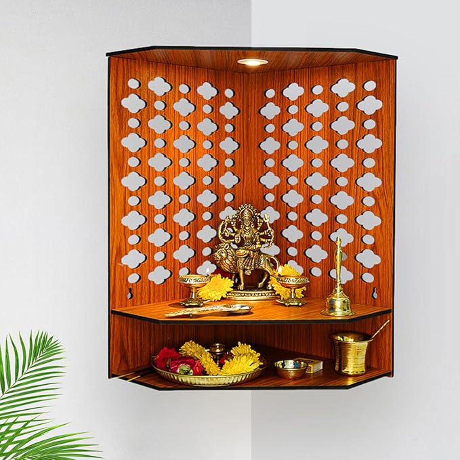 Hindu Wooden Temple- Wall Mount Temple,temple Mount,wall Temple,temple ...