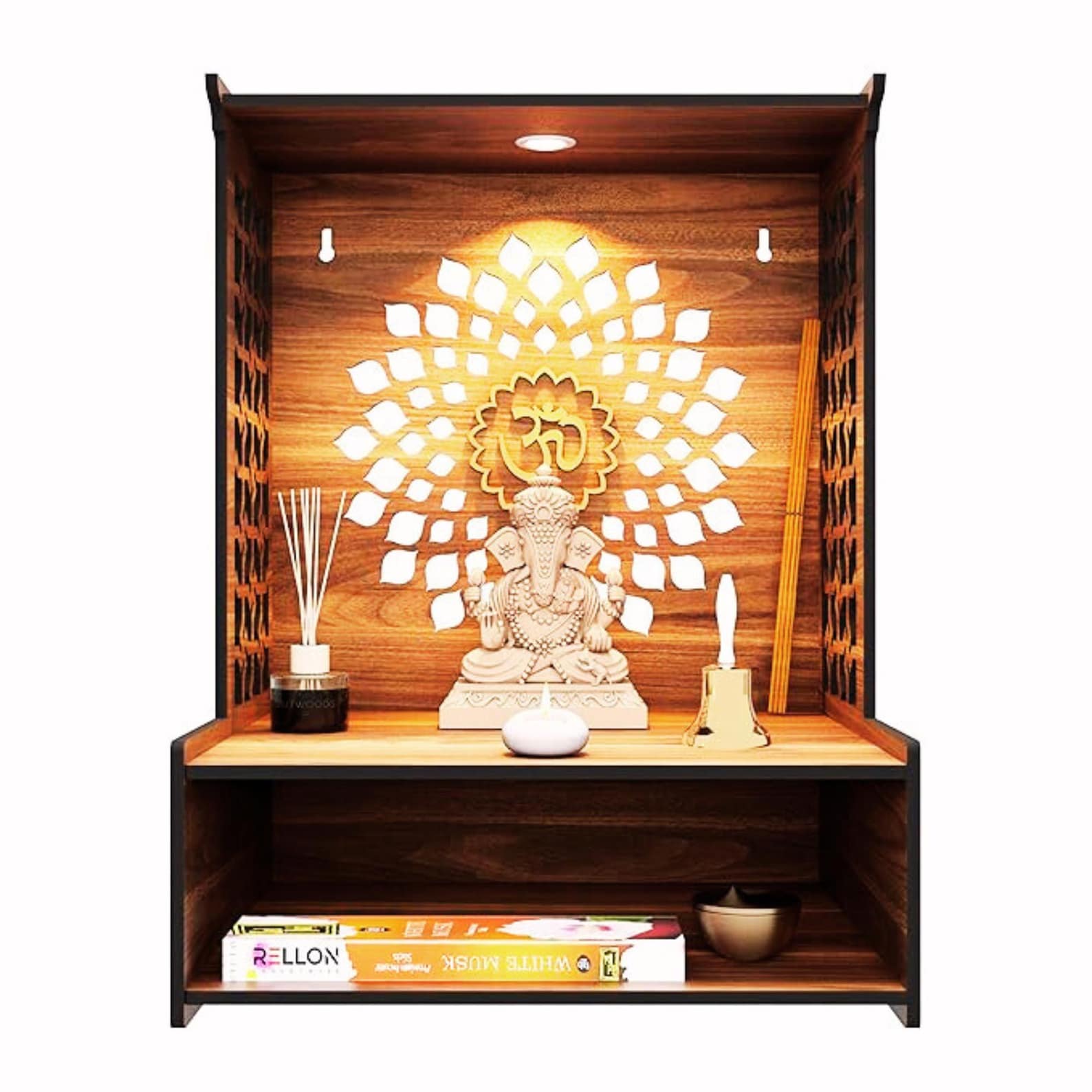 Hindu Wooden Temple- Wall Mount Temple,temple Mount,wall Temple,temple ...