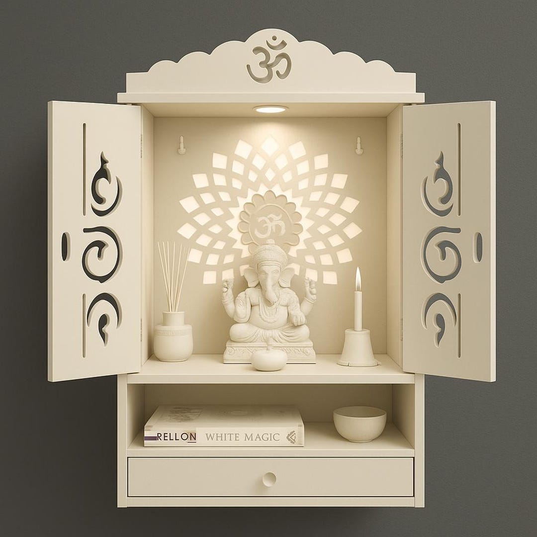 Hindu Wooden Temple- Wall Mount Temple,temple Mount,wall Temple,temple ...