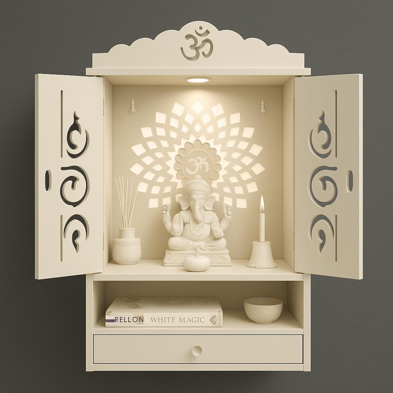 Hindu Wooden Temple- Wall Mount Temple,temple Mount,wall Temple,temple ...