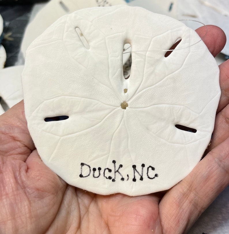 Christmas Tree Ornament Sand Dollar Table Sitter Nautical - Etsy