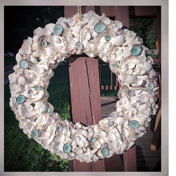 Oyster Shell Wreath - Etsy