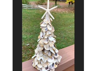 Seashell Tree, Rustic Coastal, Nautical Beach, OBX, Holiday Item ...