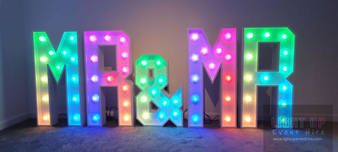 Large Light up Letters for Hire - Etsy