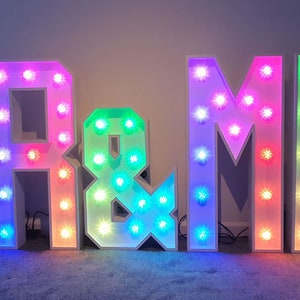 Large Light up Letters for Hire - Etsy