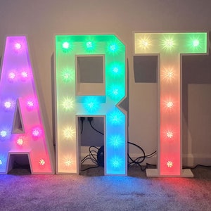 Large Light up Letters for Hire - Etsy