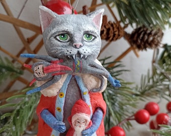 Yule Cat Ornament - Etsy