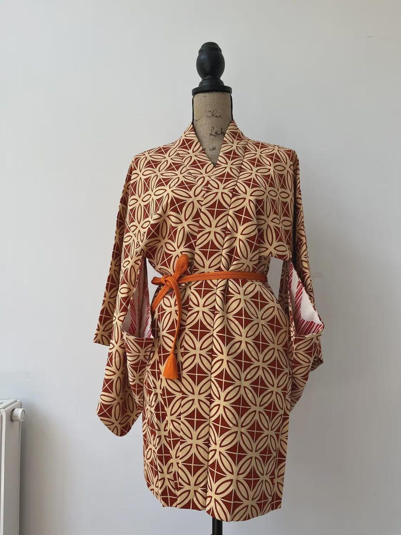 Vintage Color Haori - Shippo - - Etsy
