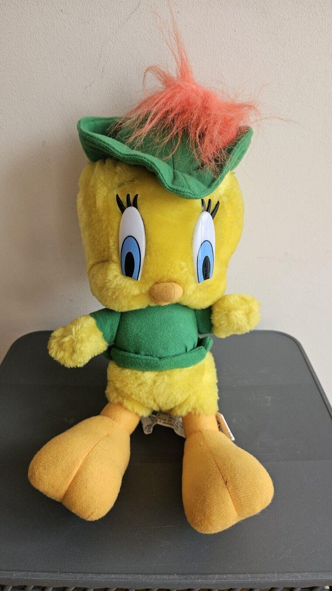 Vintage 1998 Tweety Pie Robin Hood Plush Toy 11 Looney Tunes Play by ...