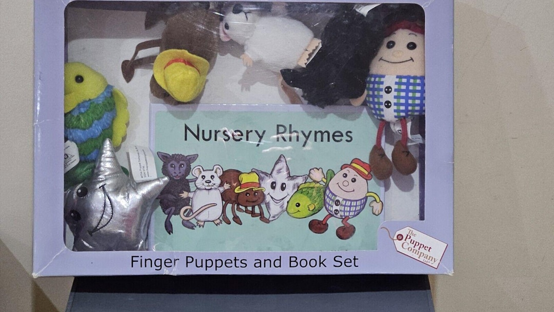 The Puppet Company Nursery Rhymes Finger Puppets & Book Set Kids - Etsy