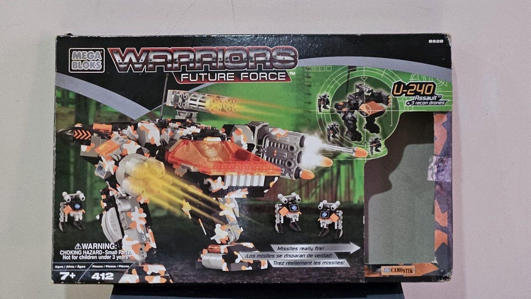 Vintage Mega Bloks Warriors Future Force Building Set 9528 U-240 2001 ...
