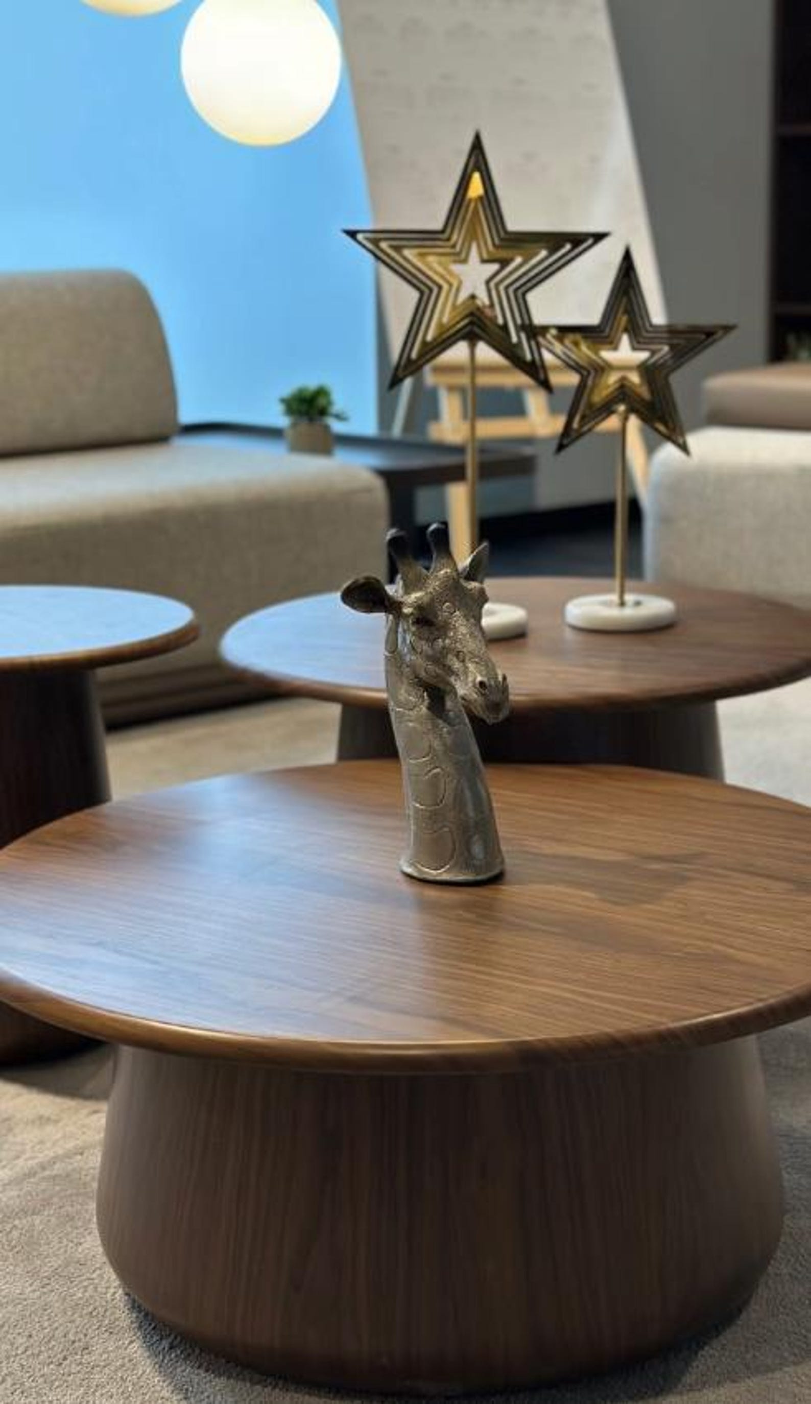 Modern, Nesting, Round, Wood Coffee Table Set – Handmade Modern Nesting ...