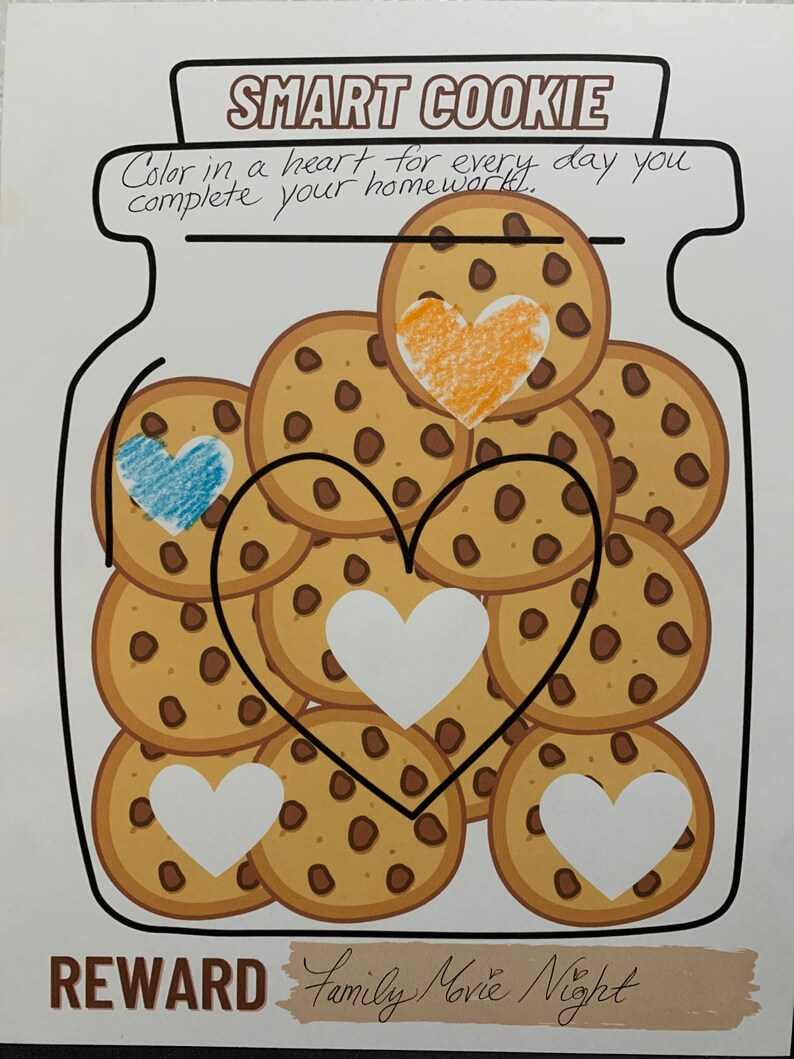 Reward Smart Cookie Jar - Reward Chart - Printable, Instant Download ...