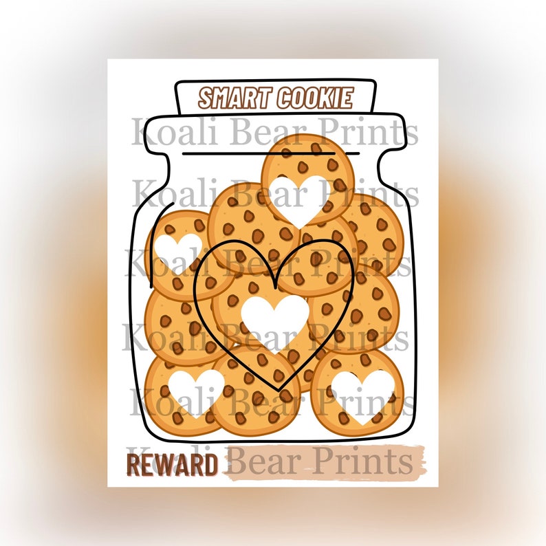 Reward Smart Cookie Jar Reward Chart Printable Instant - Etsy