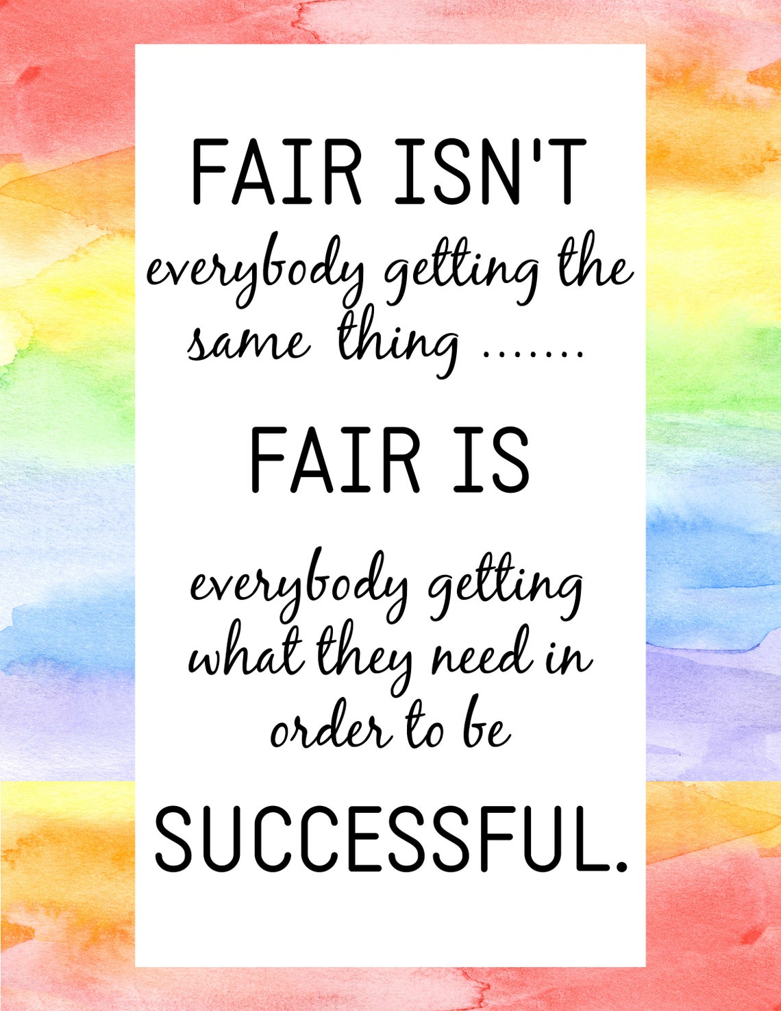 Rainbow Class Digital Download Printable Signs - Etsy