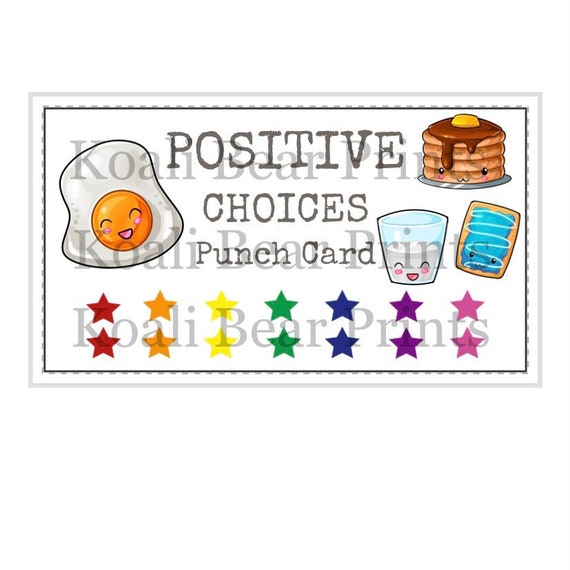Positive Punch Card