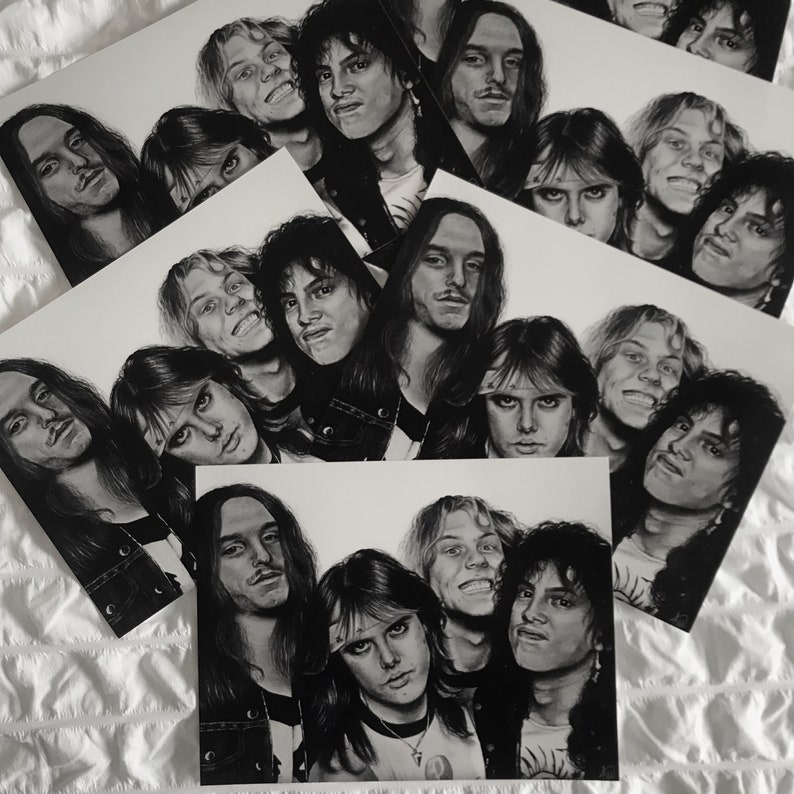 Metallica A5 Art Print - Etsy