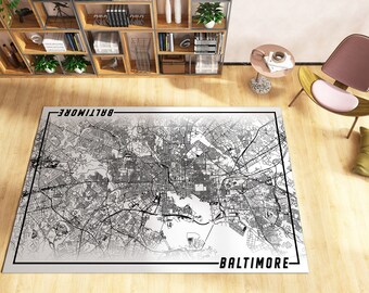 Custom City Map Rug - Etsy