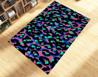 Pink Leopard Carpet - Etsy