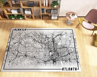 Custom City Map Rug - Etsy