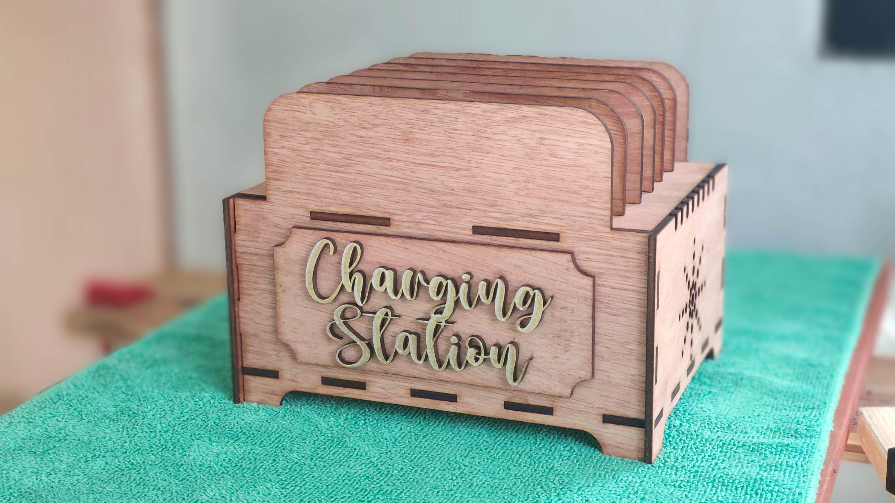 Phone, Tablet Organizer, Charger Box Template Download, Laser Cut ...