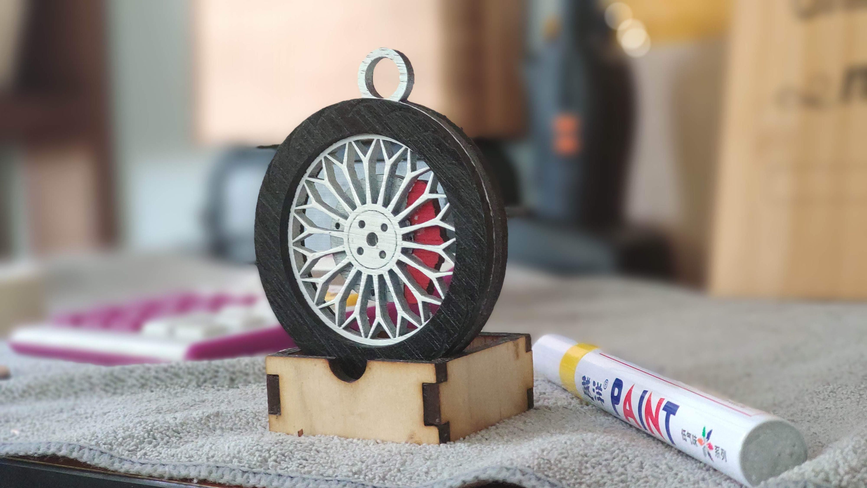 Laser Cut Christmas Rims and Tyres Ornaments, Home Decor, Digital Files ...