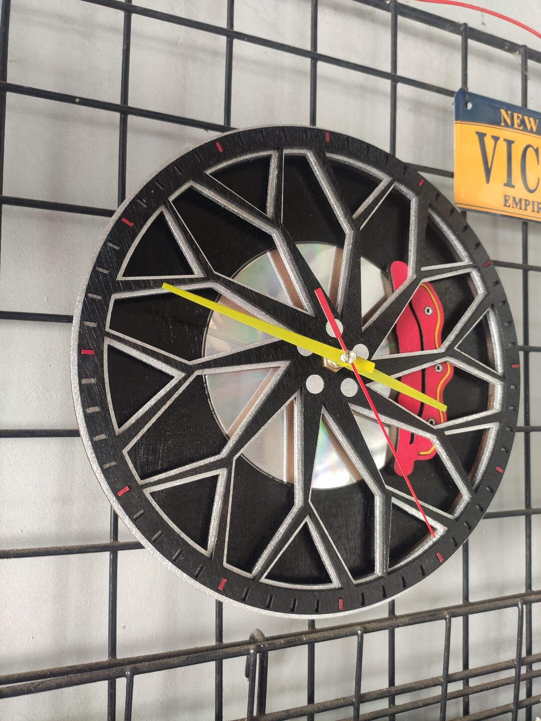 Clock Rims Design Template With Recycled Disc, Home Decor, Digital ...