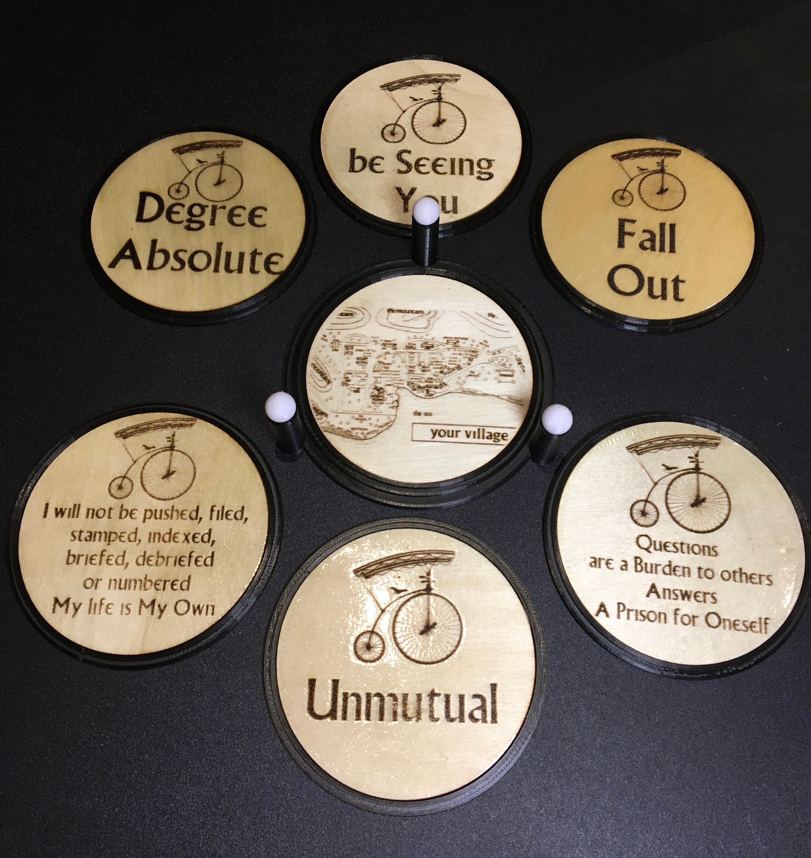 The Prisoner Themed Coasters - Etsy