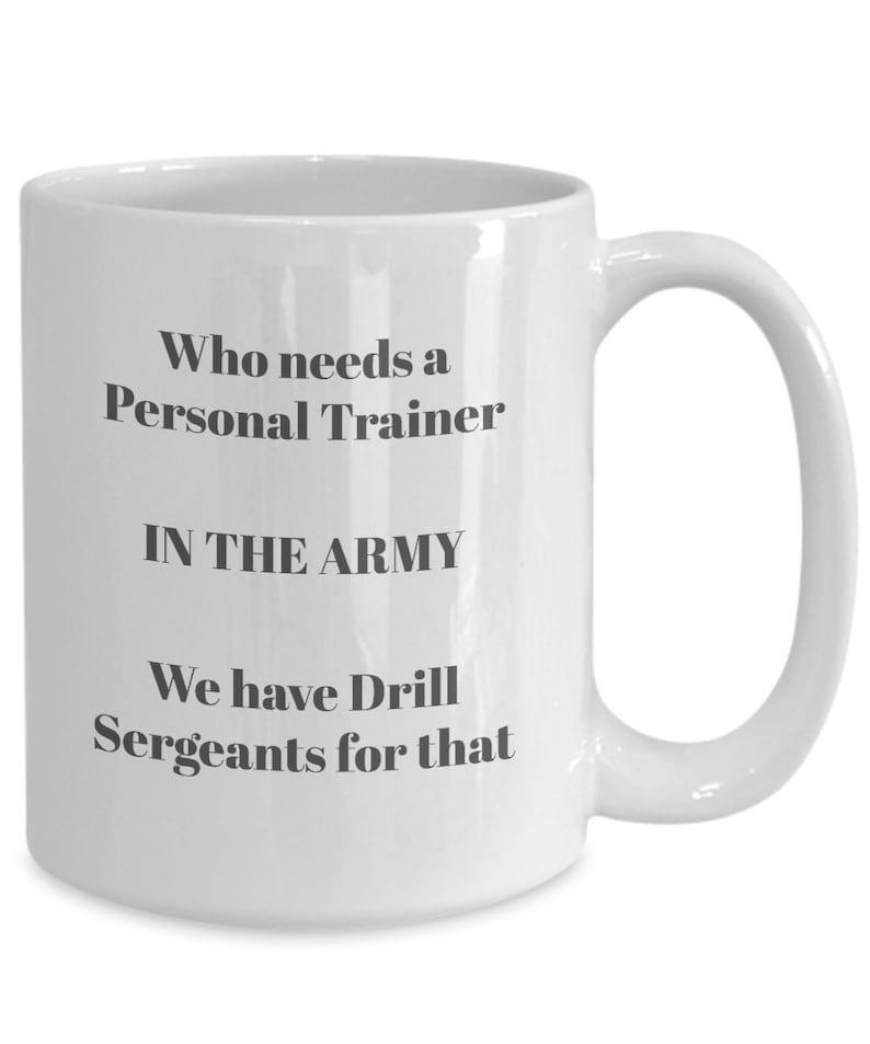 Funny Army Gift for Drill Sergeant Funny Mug for Army Sergeant New ...