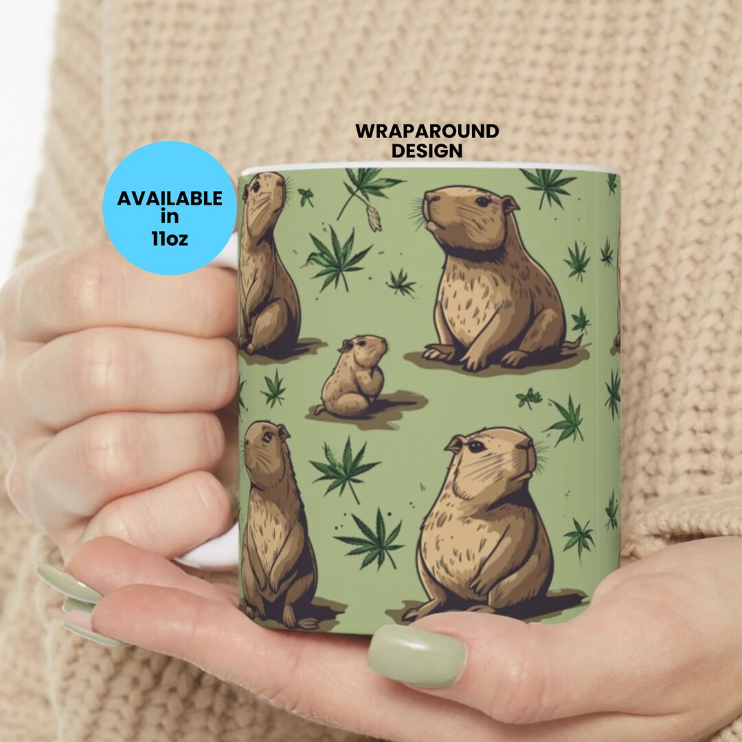 Capybara Mug, Capybara Lover Gift, Rodent Coffee Mug, Funny Capybara ...