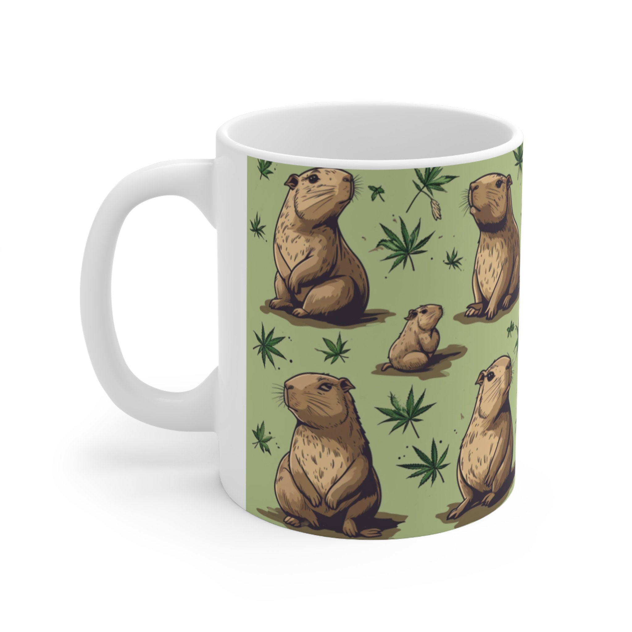 Capybara Mug, Capybara Lover Gift, Rodent Coffee Mug, Funny Capybara ...