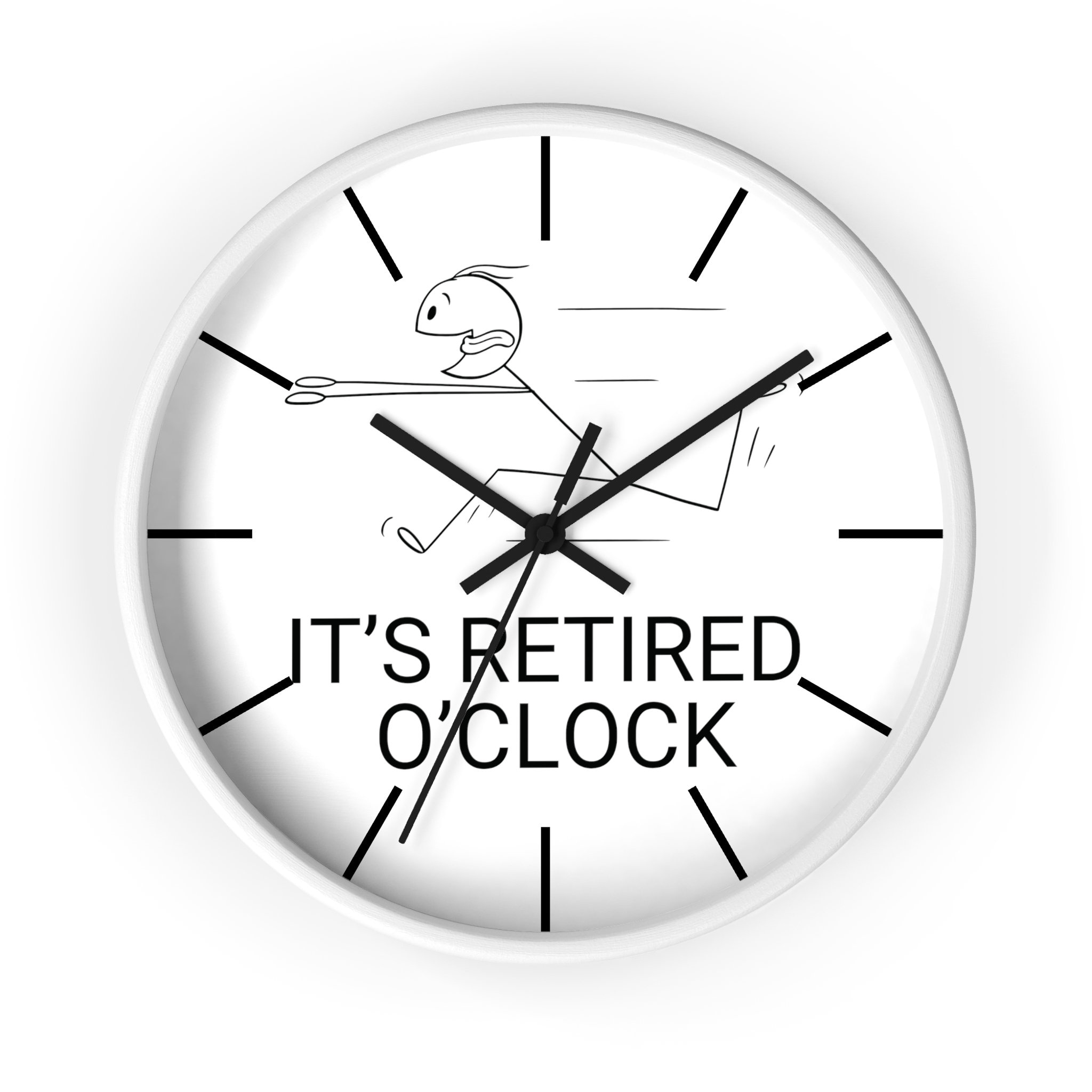 It's Retired O'clock Funny Wall Clock - Etsy