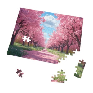Cherry Blossom Trees Jigsaw Puzzle - Etsy