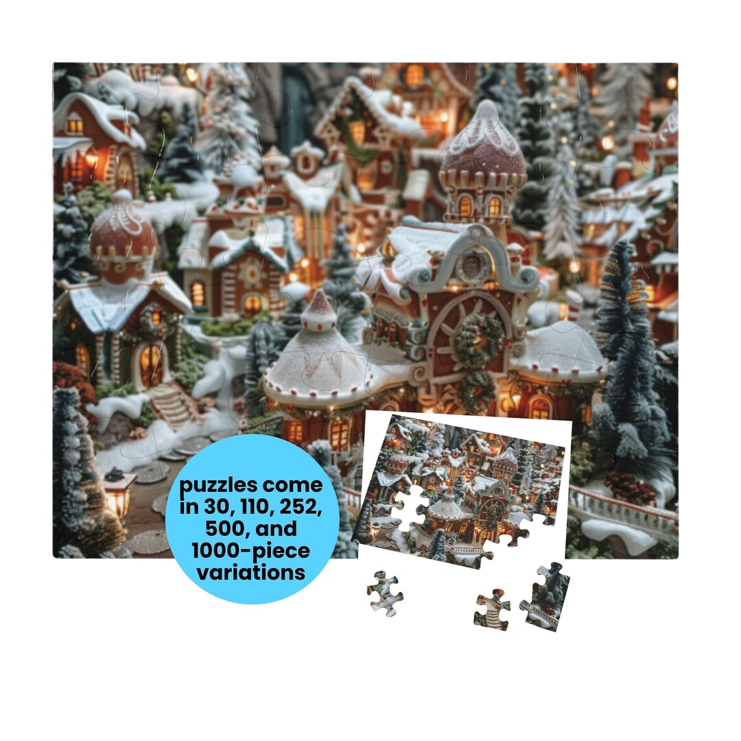 Christmas Elf Village Jigsaw Puzzle - Etsy
