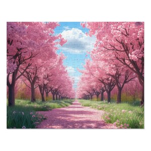 Cherry Blossom Trees Jigsaw Puzzle - Etsy