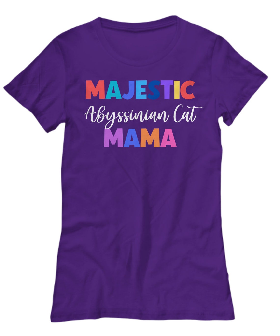 Abyssinian Cat Shirt, Abyssinian Cat Mama T-shirt, Majestic Cat Owner ...