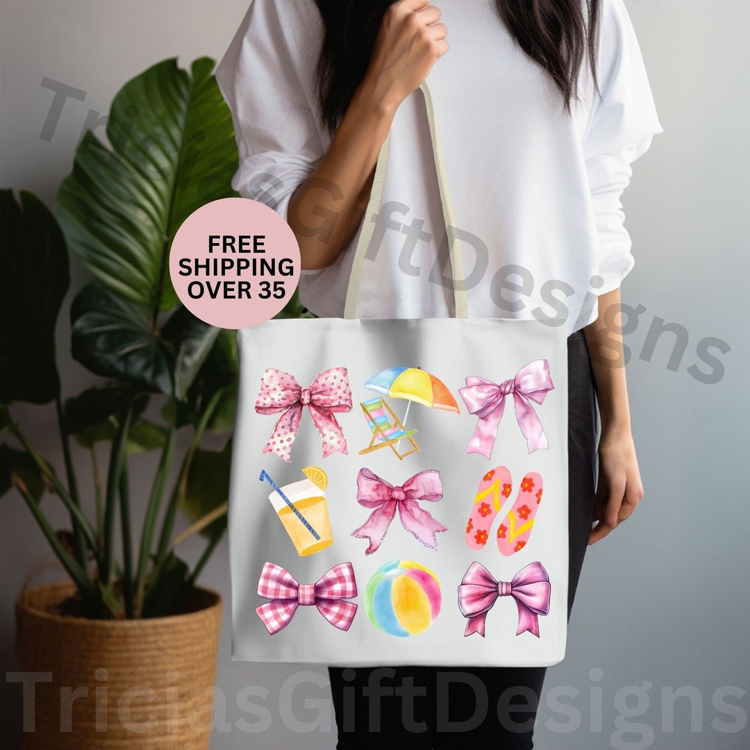Coquette Pool Girl Tote Bag Gift for Pool Lovers, Cleaners, Cool Spring ...