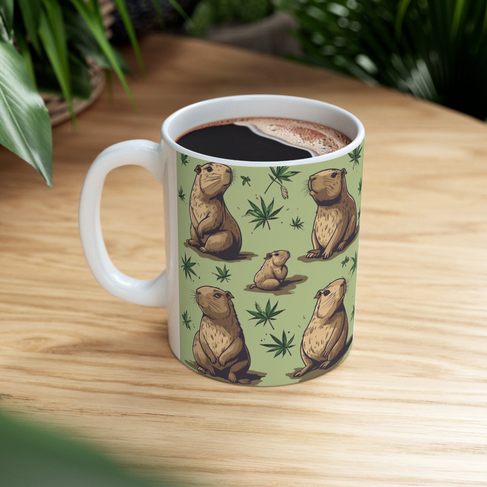 Capybara Mug, Capybara Lover Gift, Rodent Coffee Mug, Funny Capybara ...