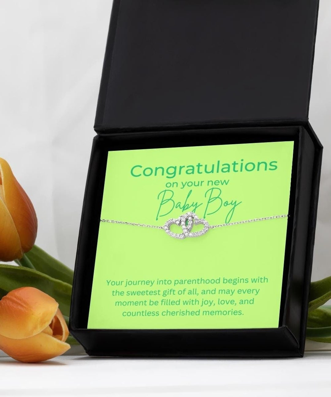 New Mother, Congratulations on Your New Baby Boy Heartfelt Jewelry ...